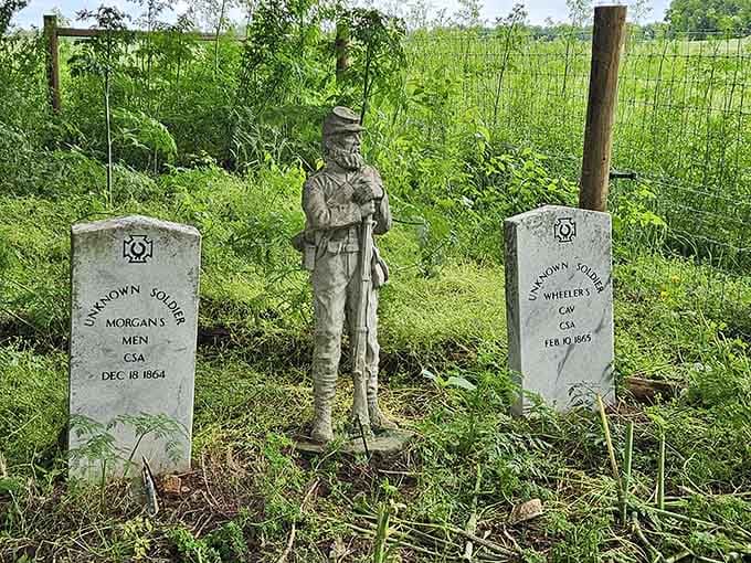 Unknown soldiers rest here, their memorial standing watch over ground that witnessed America's bloodiest conflict unfold.