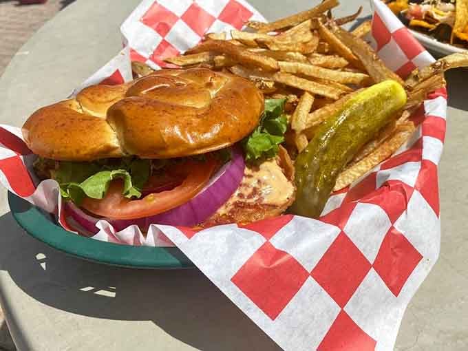 The Smokin' Pretzel Chicken Sandwich on a pretzel bun is the kind of genius move that changes everything.