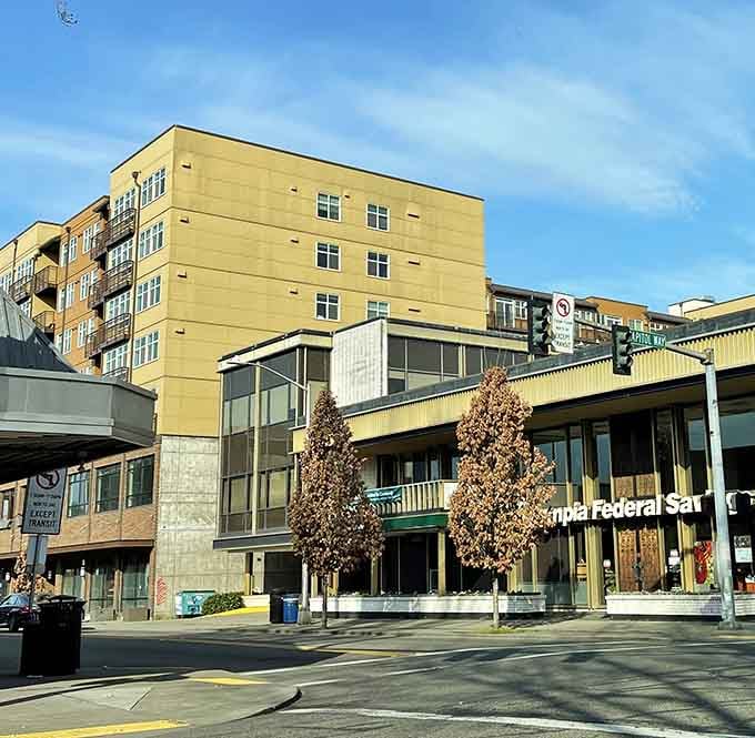 Modern meets traditional in downtown streets where local businesses thrive and chain stores haven't taken over yet.