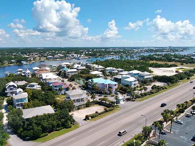 Colorful beach houses and palm-lined streets create that perfect coastal community vibe you've been searching for.