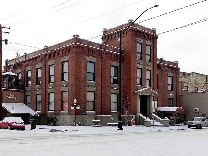 City Hall and the library share space, proving government efficiency isn't always an oxymoron after all.