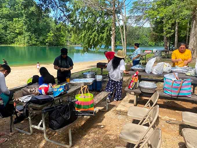 Picnic tables overlooking this view turn a simple lunch into an event worth remembering forever.