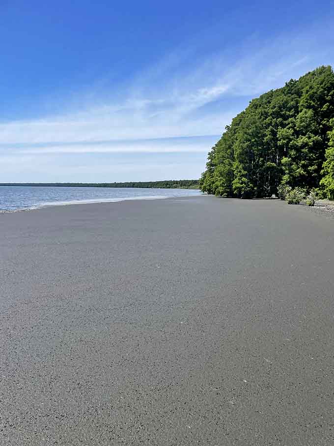 This sandy shore means you're minutes away from exploring one of North Carolina's most pristine lakes.