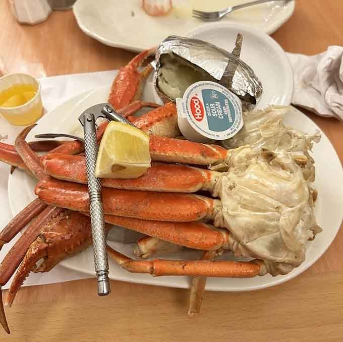 Snow crab legs so fresh they practically whisper tales of cold ocean waters with every buttery, sweet bite.