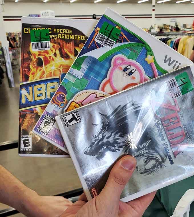 Classic video games waiting patiently for someone to give them one more round of glory days.