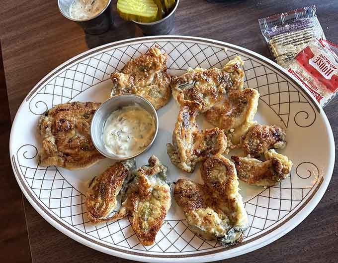 Crispy breading meets tender oyster in this plate of pan-fried heaven that'll make you swoon.