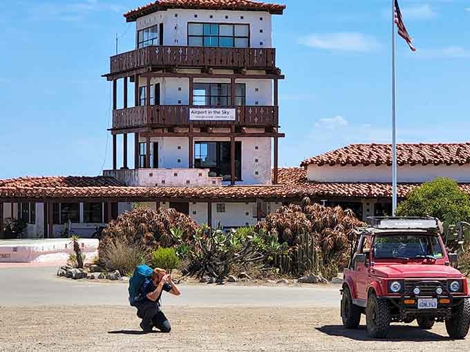 Airport in the Sky sits atop the island, offering views that make the bumpy ride absolutely worthwhile.