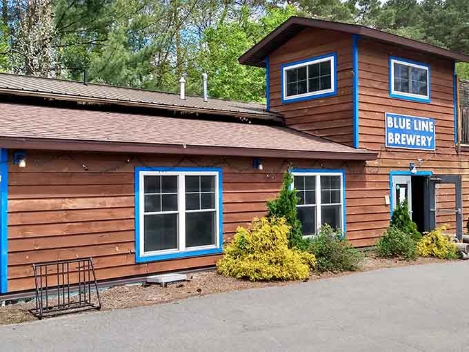 Blue Line Brewery serves up craft beers that taste like the mountains, if mountains were delicious and slightly hoppy.