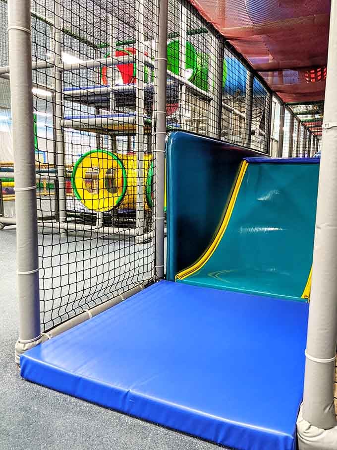 Gentle slides and soft surfaces mean toddlers can explore without parents having minor heart attacks every three minutes.