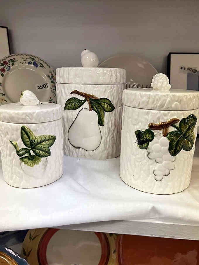 These charming fruit-adorned canisters bring cottage kitchen vibes that Martha Stewart would approve of, minus the premium price tag.