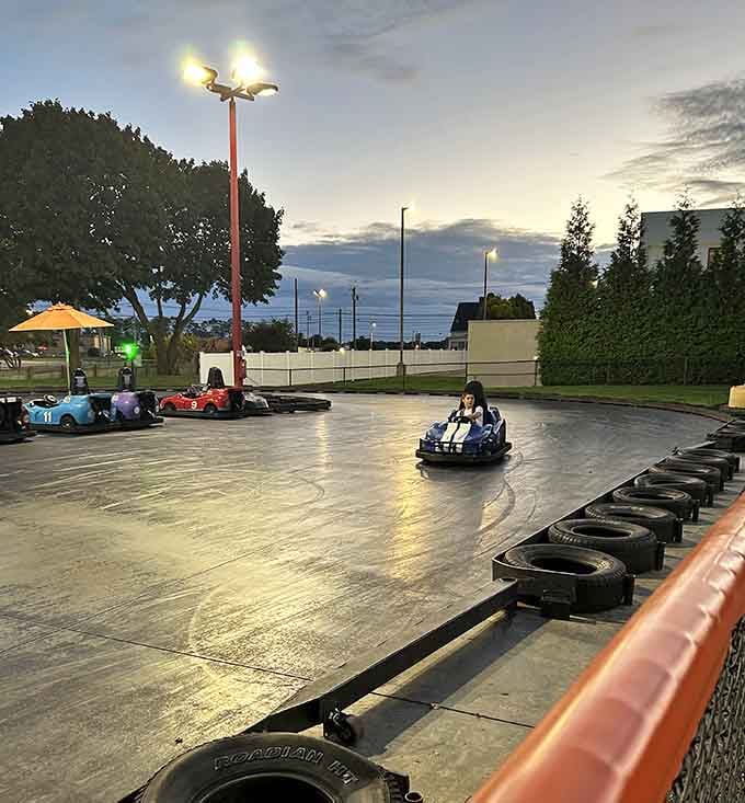 Evening racing hits different when the lights come on and the competition heats up beautifully.