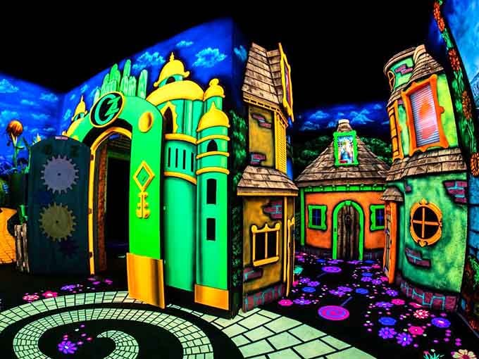 The Emerald City never looked so vibrant, with whimsical architecture that would make even Dorothy do a double-take.