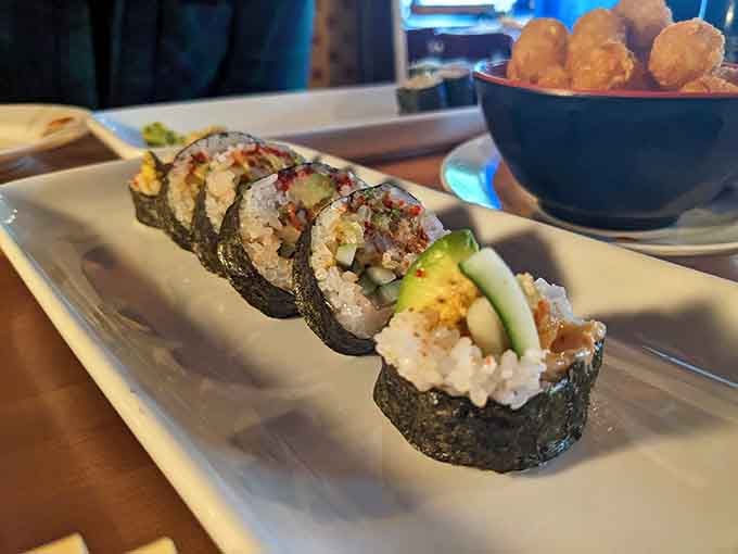 Perfectly rolled, artfully presented, and ready to make your taste buds sing with joy and satisfaction.