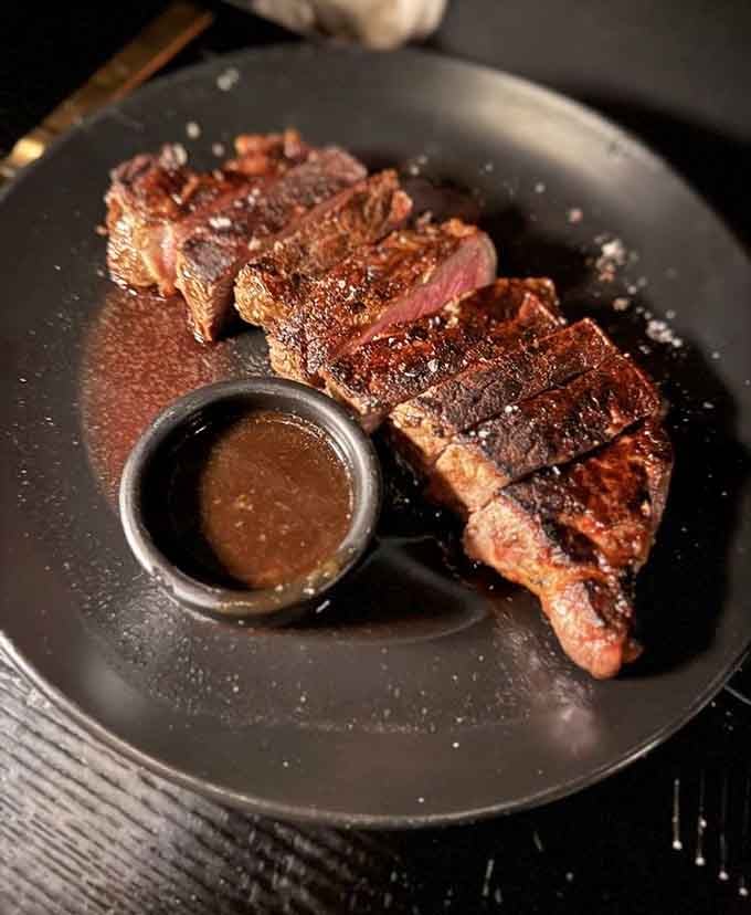 That crust, that char, that perfect pink center: this is what steak dreams are made of, friends.