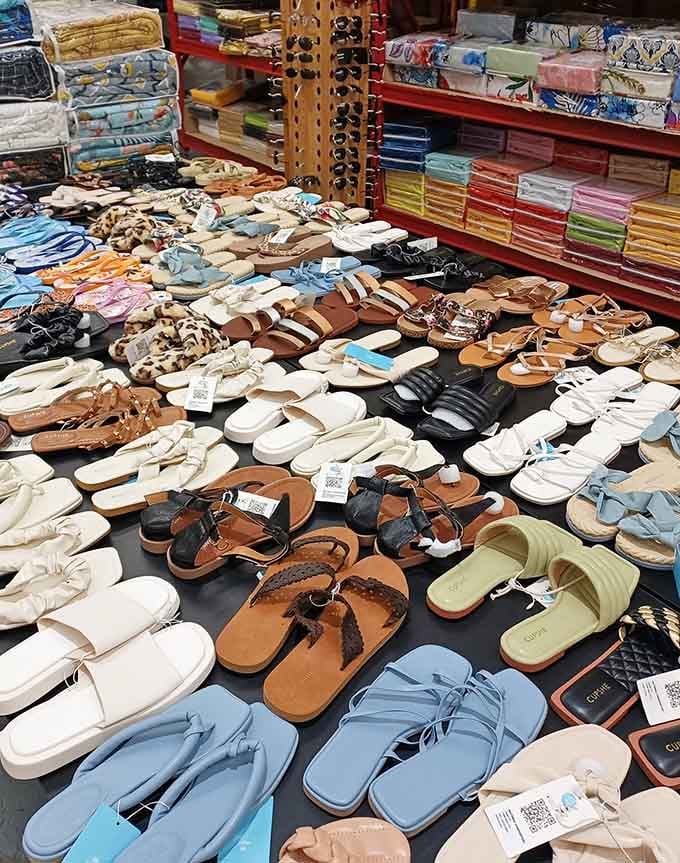 Sandals in every shade imaginable, ready to carry you through summer without your wallet staging a protest march.