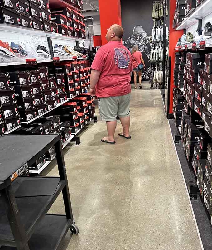 Fellow treasure hunters navigating the shoe aisles, living proof that the search for perfect footwear is a universal human experience.