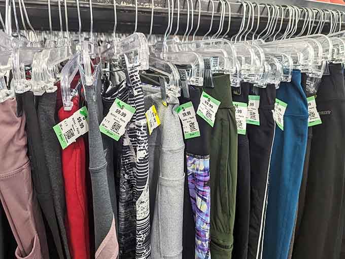 Activewear that's barely been worn, because someone's abandoned fitness resolution becomes your affordable workout wardrobe win.