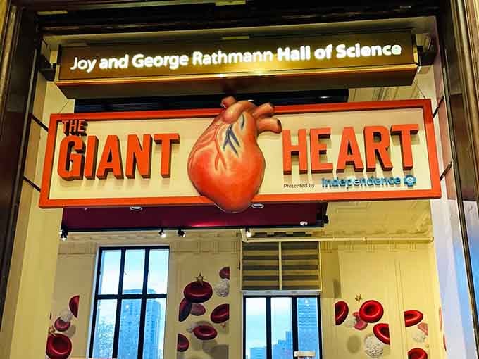 Walking through a giant heart sounds weird until you're actually doing it, then it's just gloriously educational.