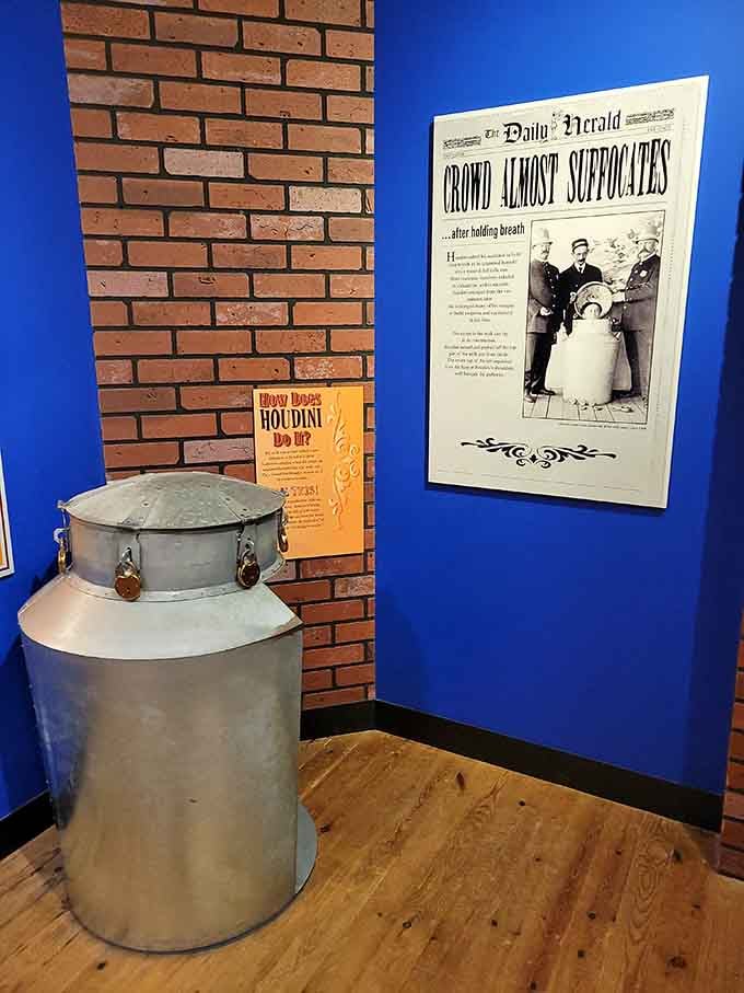 The famous milk can escape nearly ended Houdini's career when he held his breath just a bit too long.