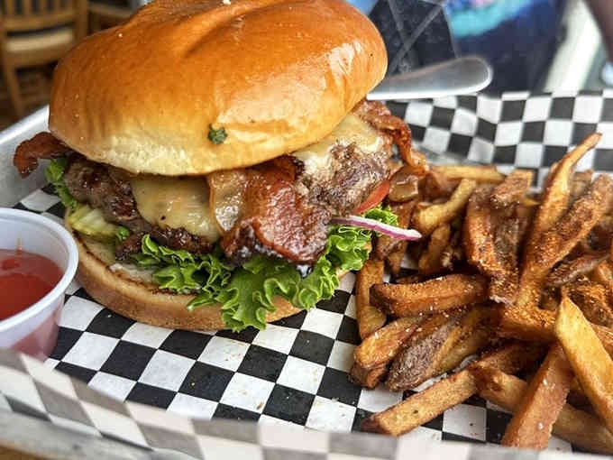 The Ghost burger lives up to its name with layers of flavor that'll haunt your taste buds forever.