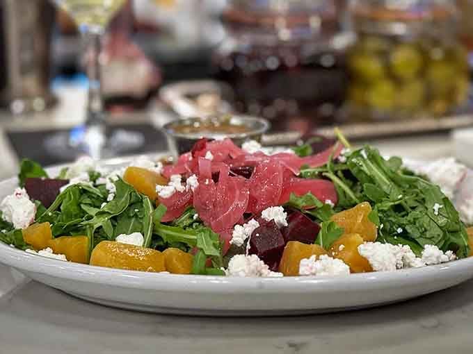 A beet salad so vibrant and fresh, it makes eating your vegetables feel like a celebration.