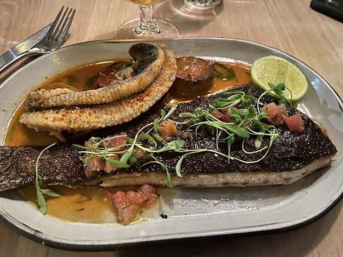 This fish preparation showcases what happens when quality ingredients meet skilled hands in the kitchen.