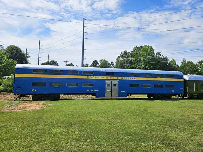 The Rockton and Rion Western car stands ready to transport you through countryside that highways never touch.