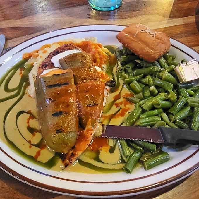 Grilled chicken meets stuffed green chilies in a marriage that makes perfect Colorado sense on every level.