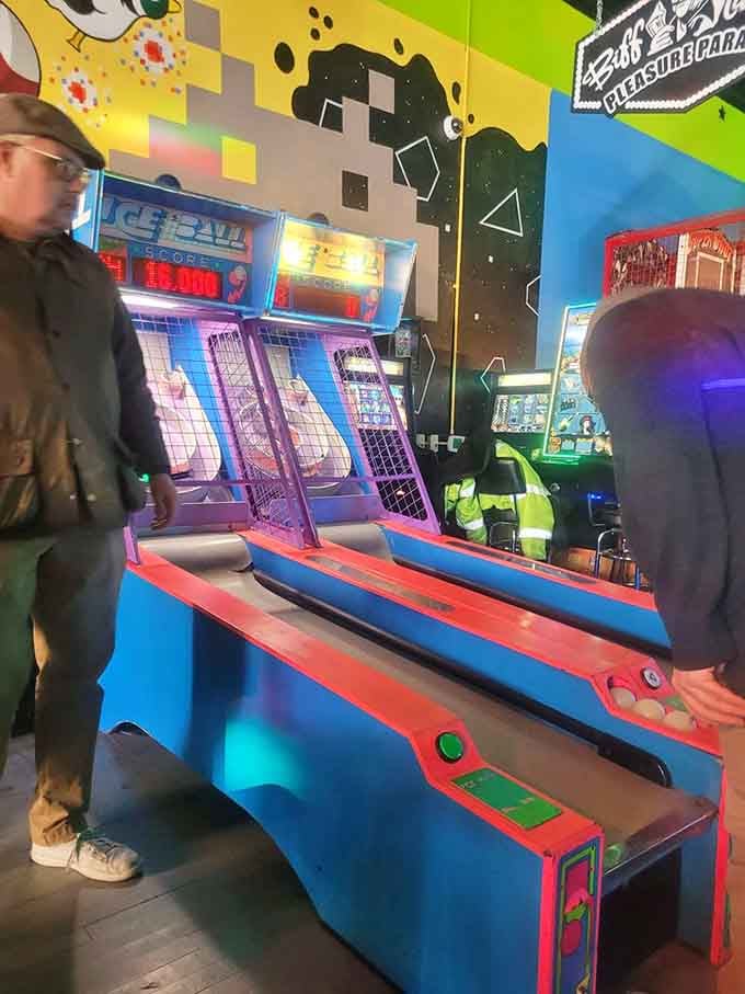 Skee-Ball: the only sport where terrible aim still feels like an Olympic-level achievement somehow.