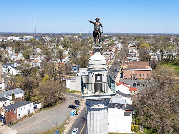 The Battle Monument towers above the city, offering views that make climbing all those stairs almost worthwhile.