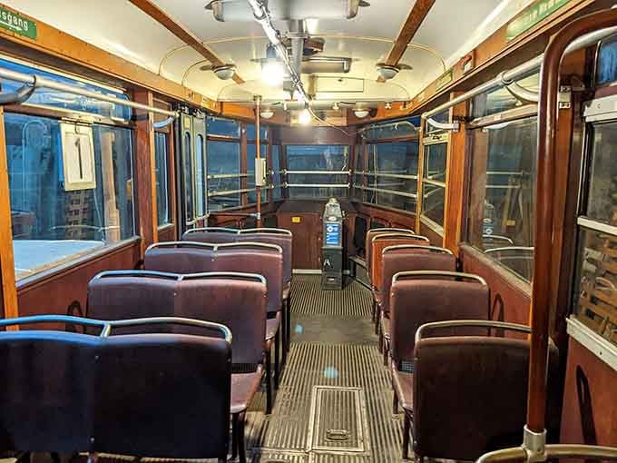 Step inside and feel the polished wood and vintage seats transport you to a more elegant era.