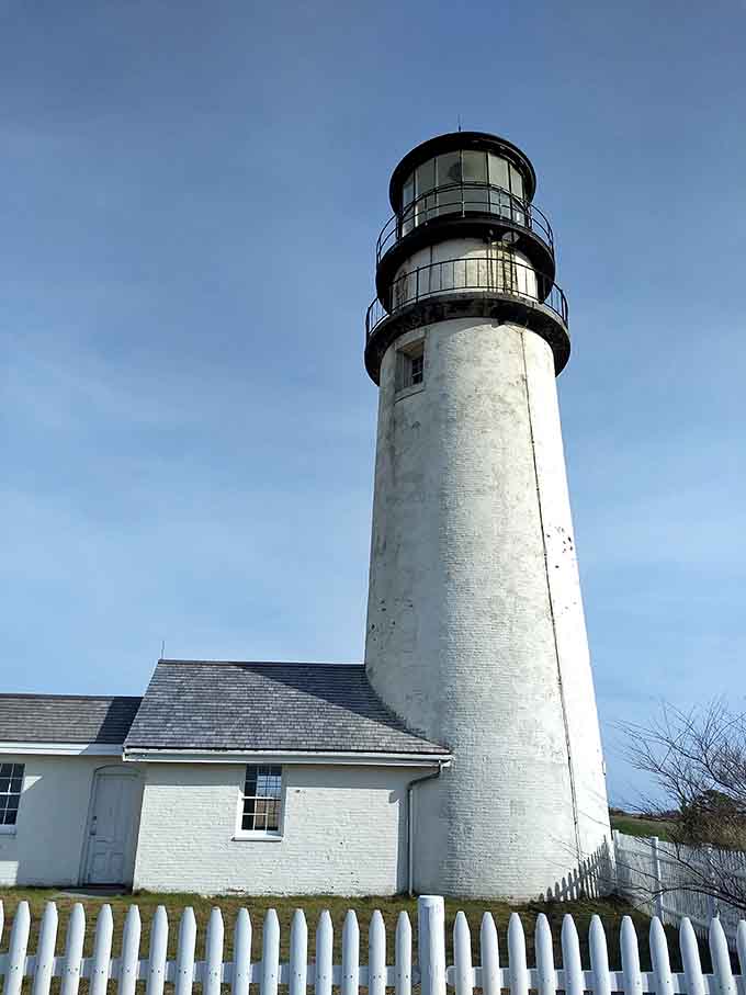 Highland Light stands sentinel over the Atlantic, a beacon of maritime history towering above dramatic coastal cliffs.