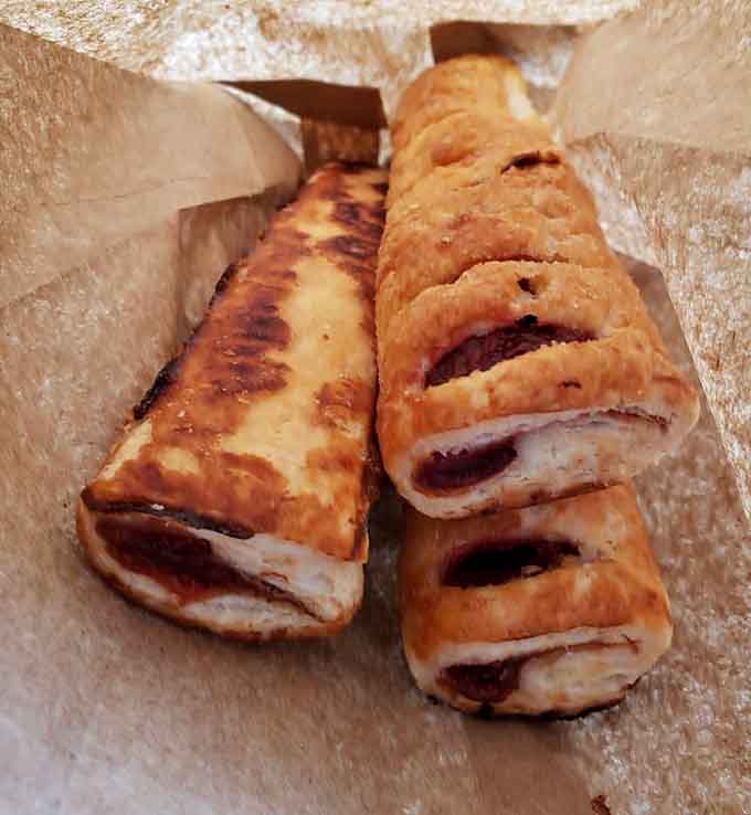 Cherry-filled pastry logs rolled to perfection, proving that fruit and dough are eternal soulmates.