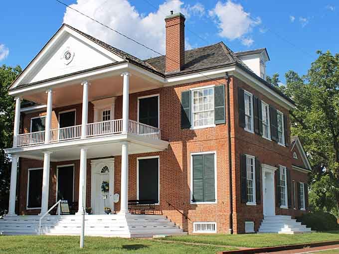 Grouseland mansion, where territorial governors lived better than most of us do with modern plumbing and electricity.