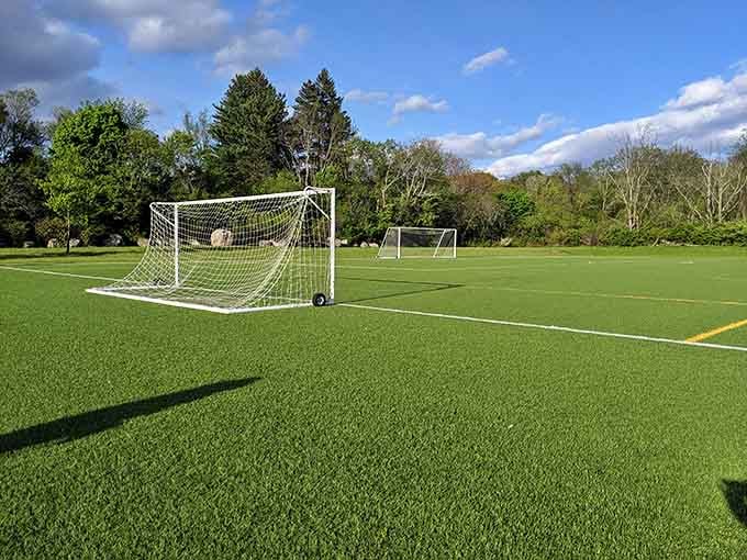 Soccer fields this pristine make you want to lace up cleats, regardless of your actual athletic ability.