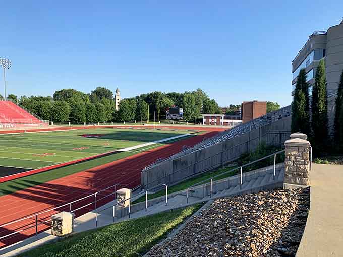 Walton Stadium brings Friday night lights energy without the Texas-sized ticket prices or traffic nightmares.