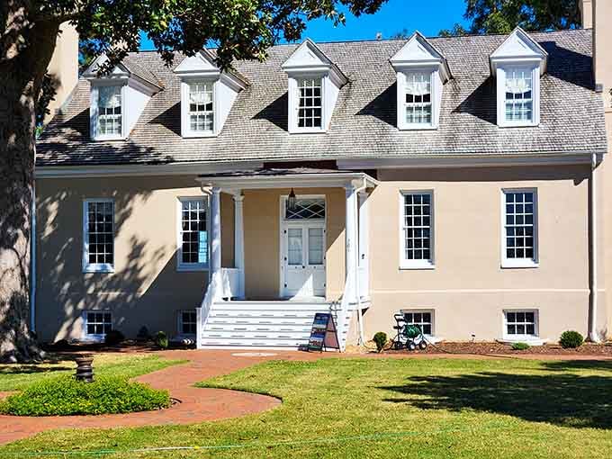 This elegant manor house anchors the park with architectural grace and historical significance.