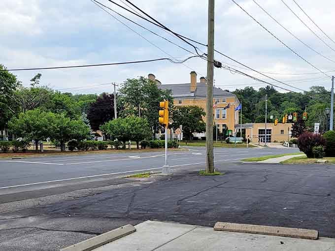 Small town intersections where you can actually cross the street without fearing for your life. Revolutionary concept.