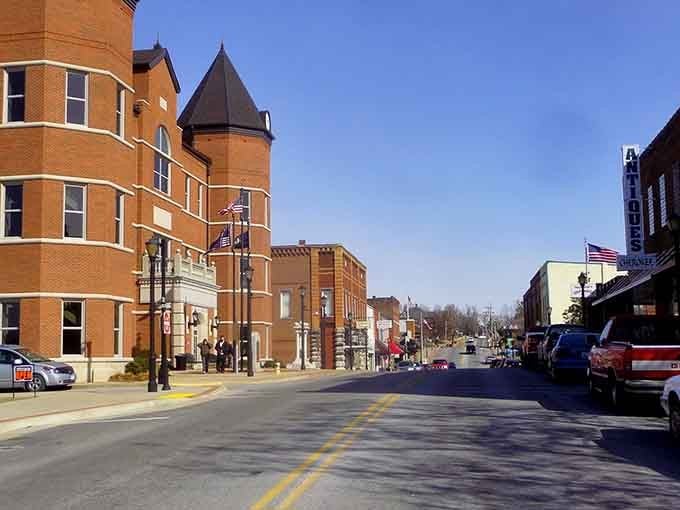 Looking down this main drag, you can almost hear the echoes of a hundred years of daily life.