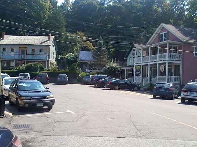 Chester's downtown square where locals park and actually walk to multiple destinations&mdash;remember when everywhere was like this?