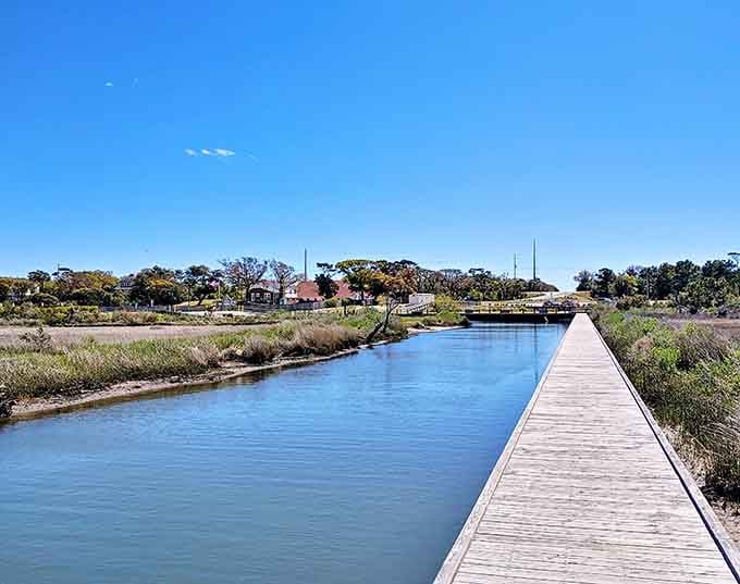 This peaceful waterway reflects the sky like polished glass, inviting you to slow down and breathe deeply.
