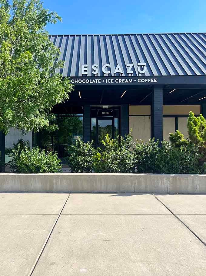 Modern architecture meets timeless cravings&mdash;this sleek chocolate haven promises three perfect indulgences under one stylish roof.