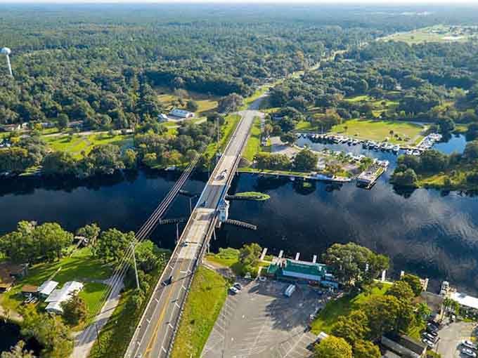 From above, the landscape reveals its patchwork beauty &ndash; citrus groves, waterways, and small-town charm spreading out like a living quilt.