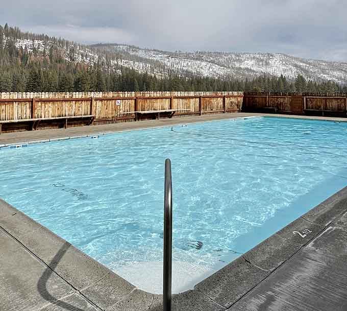Snow-dusted mountains watching over steaming pools&mdash;Mother Nature's version of having your cake and eating it too.