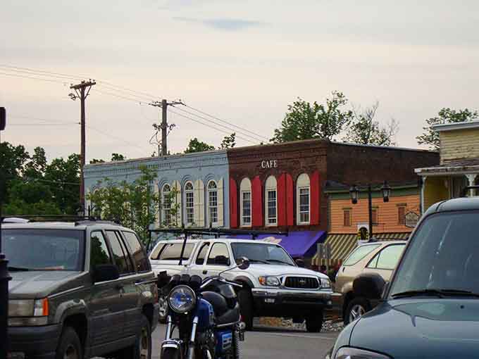 Midway's downtown storefronts blend historic charm with modern businesses in a partnership that just works.
