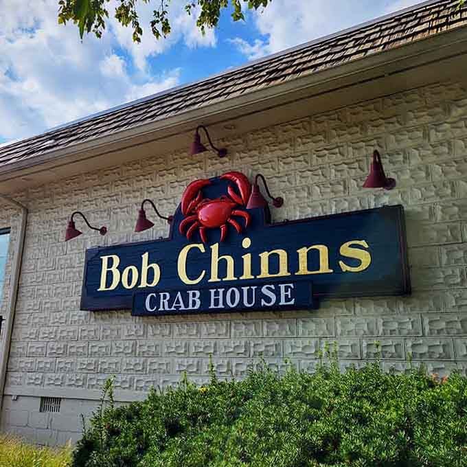 Classic red lanterns frame the signage perfectly, signaling decades of seafood excellence and countless satisfied, butter-drenched smiles.