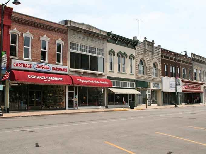 Wide streets and historic storefronts create the kind of downtown where neighbors still know your name by heart.