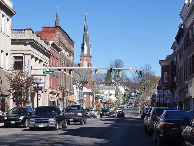 Church spires guide you through town like a compass pointing toward your next great meal awaits ahead.
