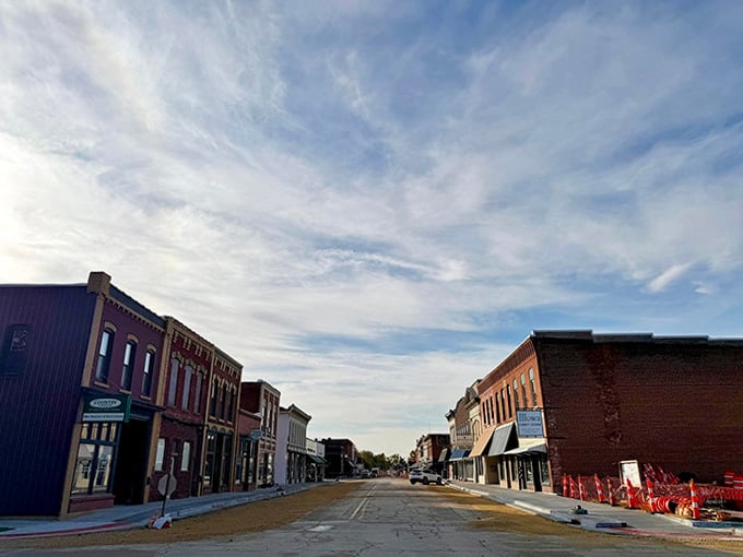 Wide streets and historic storefronts create a downtown where every building tells its own fascinating American story.
