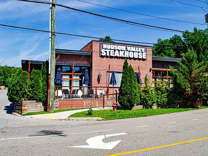 Those blue umbrellas waiting on the deck&mdash;now that's what we call a sign!